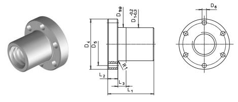 Trapezoidal Nuts CNC CAT